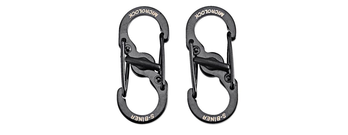 S-BINER® MICROLOCK® STAINLESS STEEL – the color / Black – SAB – صاب